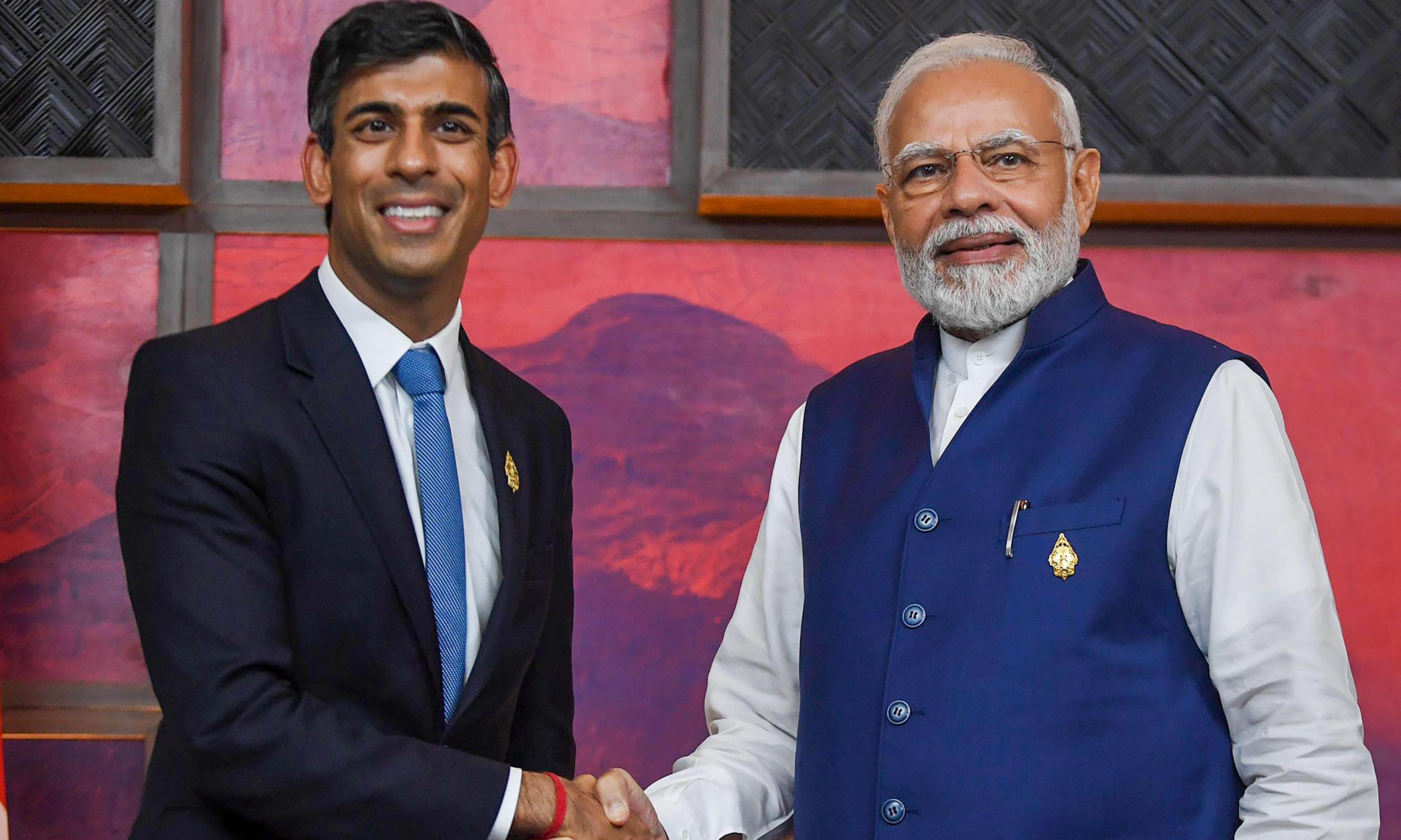 PM Modi meets British counterpart Rishi Sunak in Bali
