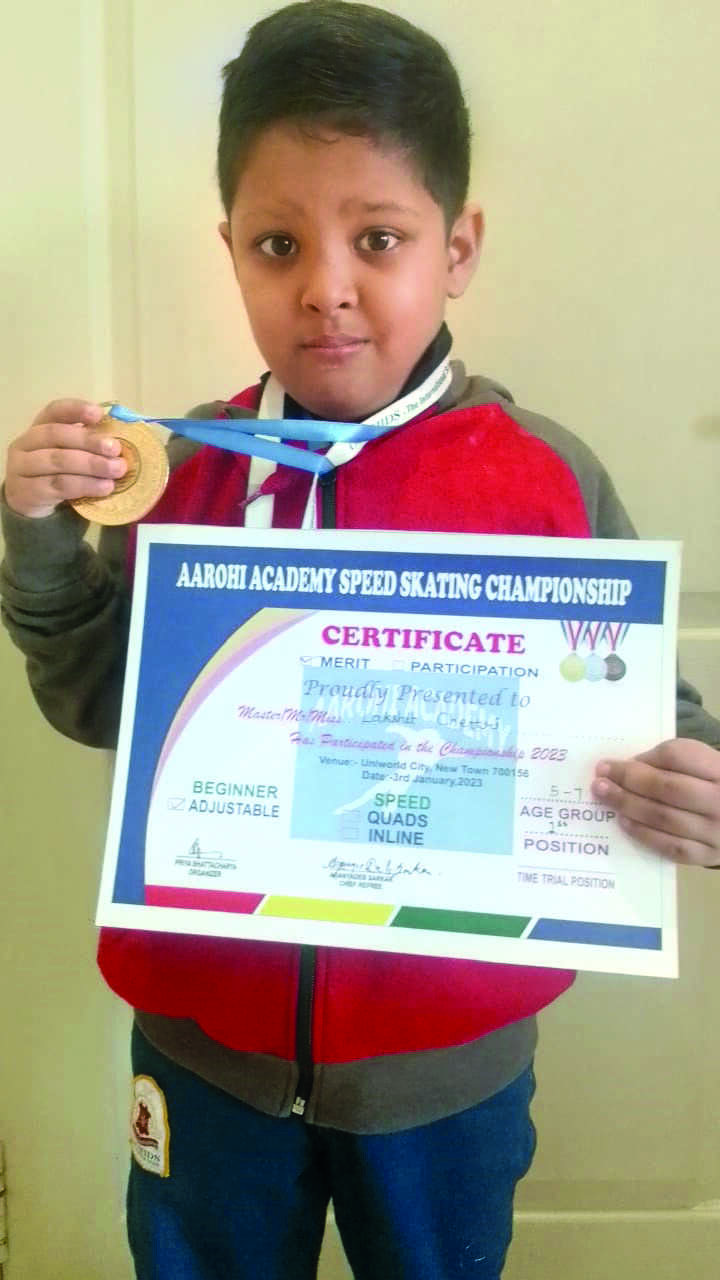 Overcoming speech difficulties, Kolkata’s 6-yr-old Lakshit skates ...