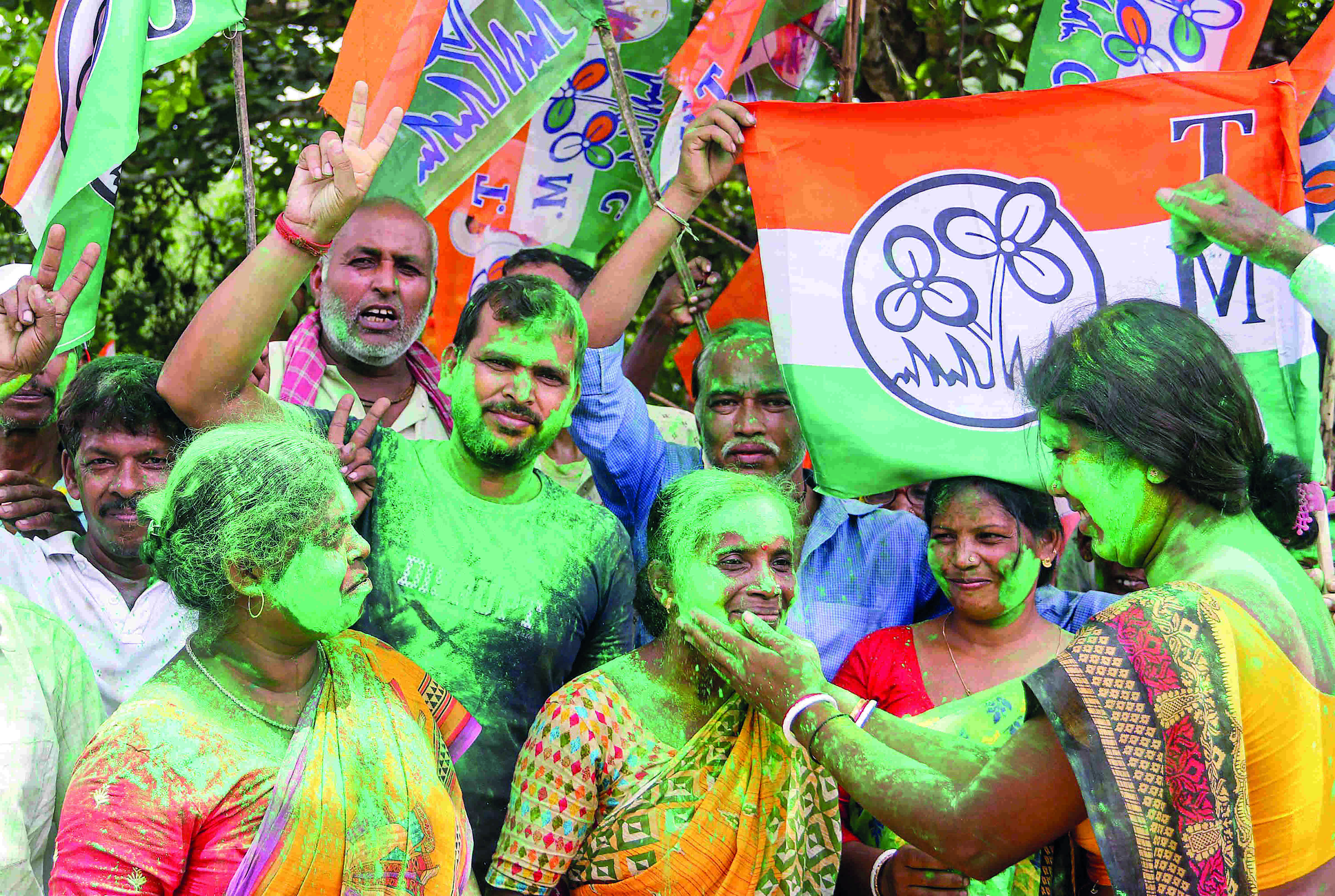 Trinamool Congress sweeps rural polls, wins 2641 Gram Panchayats out of 3317