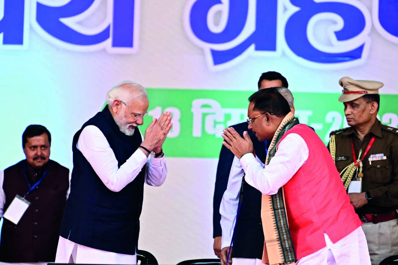 Vishnu Dev Sai sworn in as 4th CM of Chh’garh in PM Modi’s presence