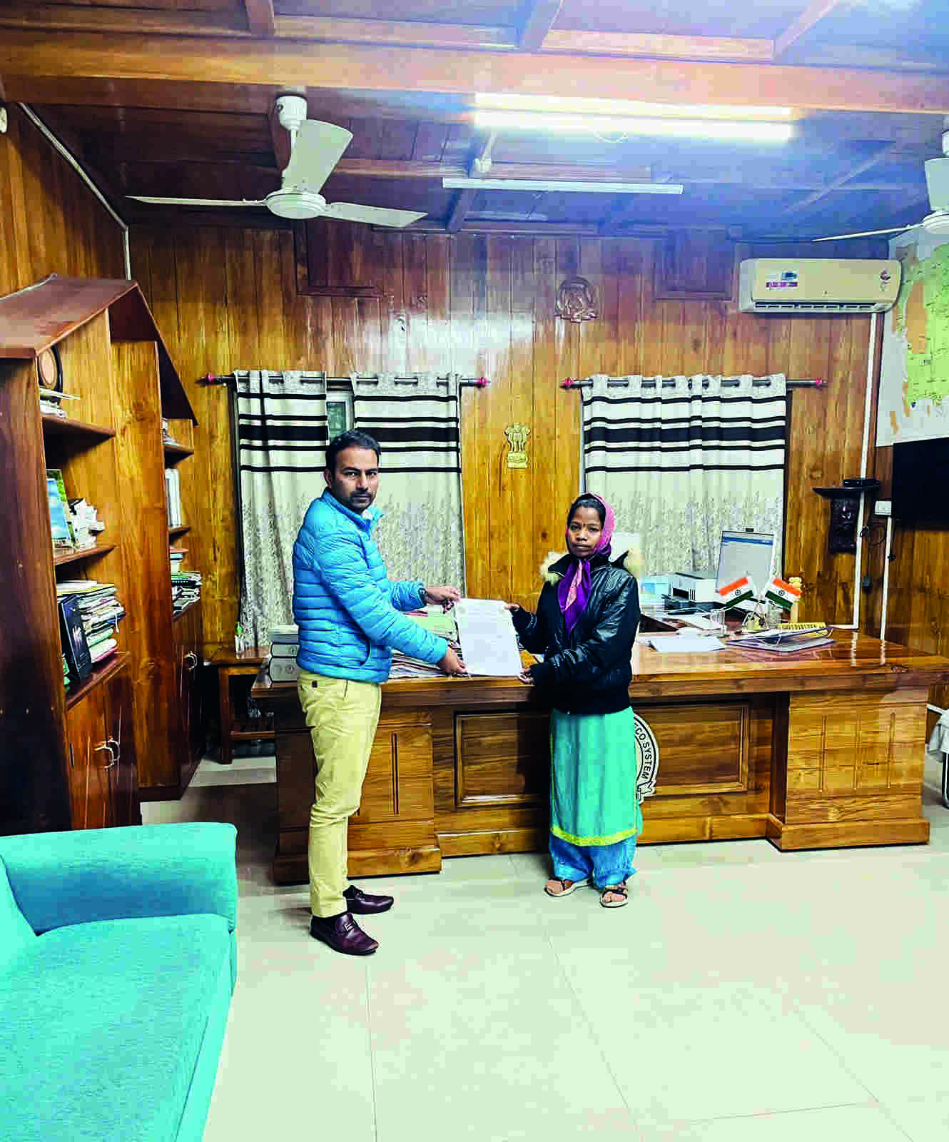 Tea worker’s widow receives govt job in Forest department