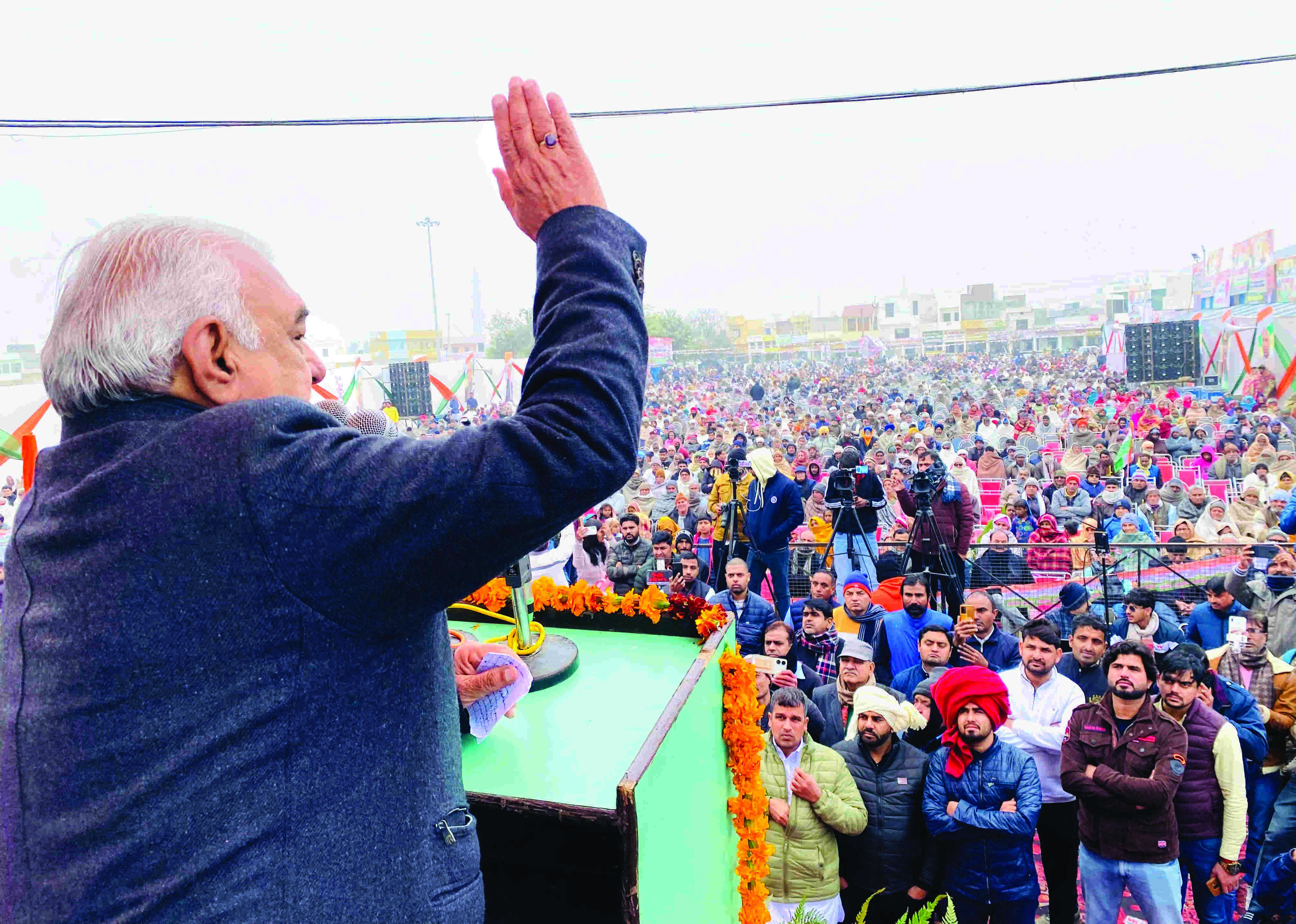 Massive crowd gathers for Congress Conference in Kurukshetra