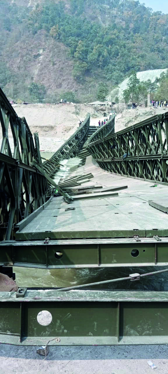 Under-construction NHPC Bailey Bridge collapses in Tarkhola