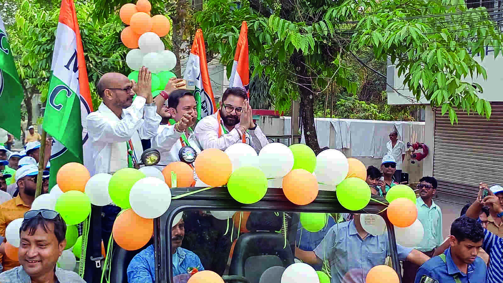 TMC MLA Soham Chakraborty joins poll rally in Jalpaiguri