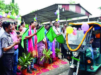 Battery-operated e-rickshaw launched for Divyang employees