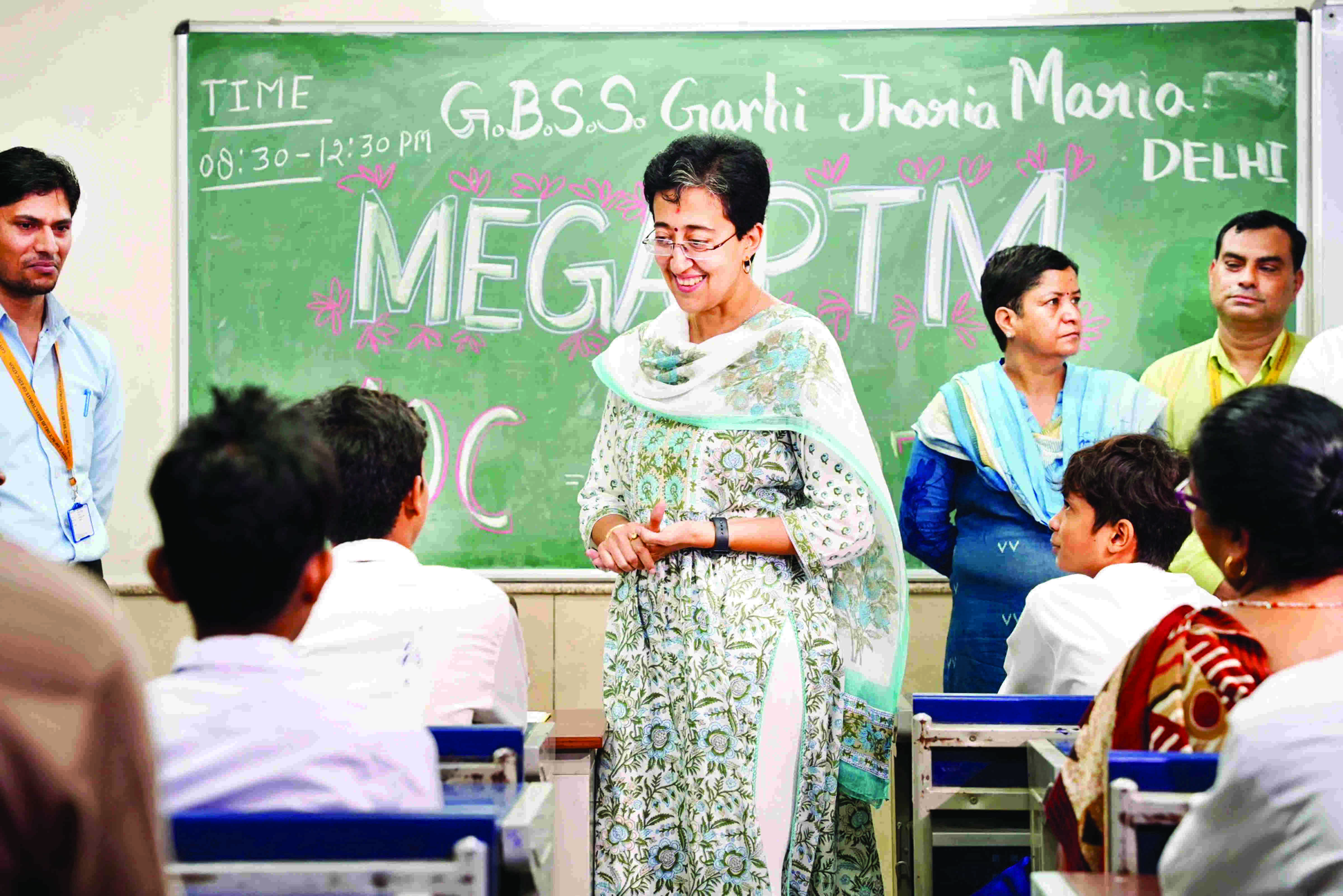 Mega PTM: Education minister Atishi interacts with parents