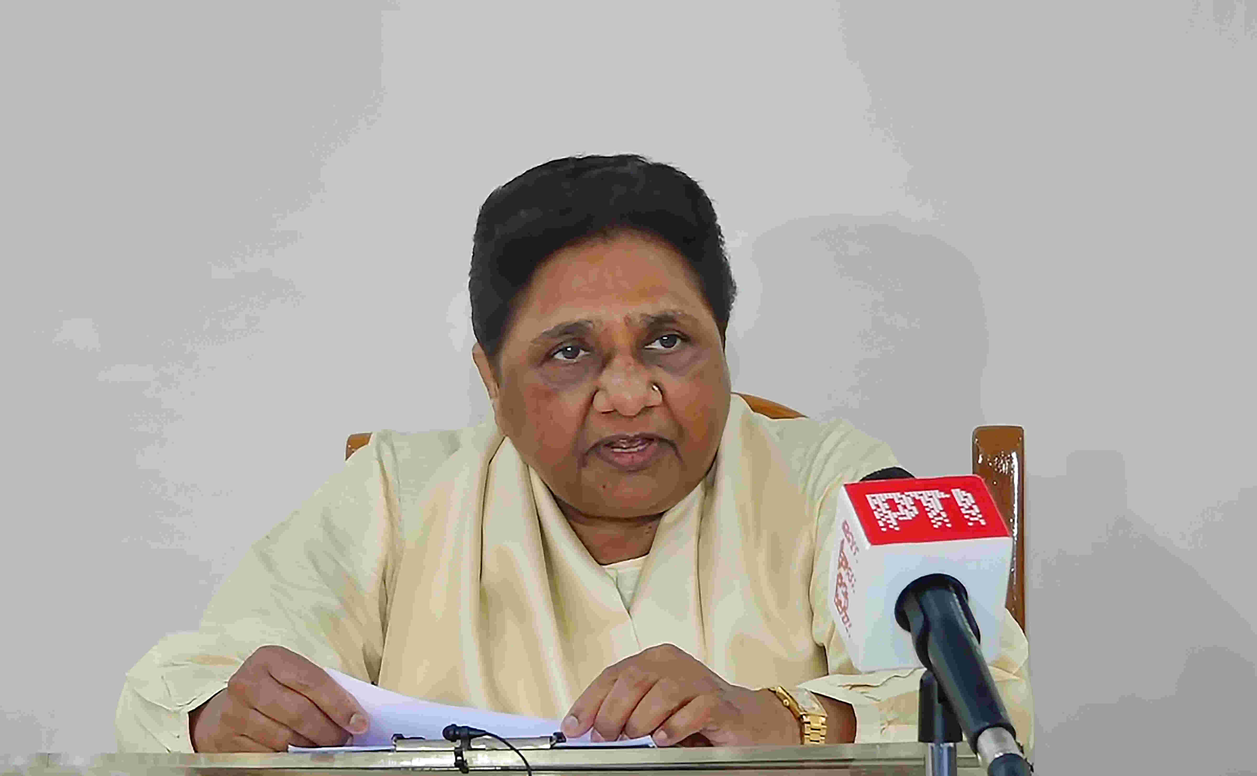 Mayawati calls out Congress, SP's 'double standards'; rules out future ...