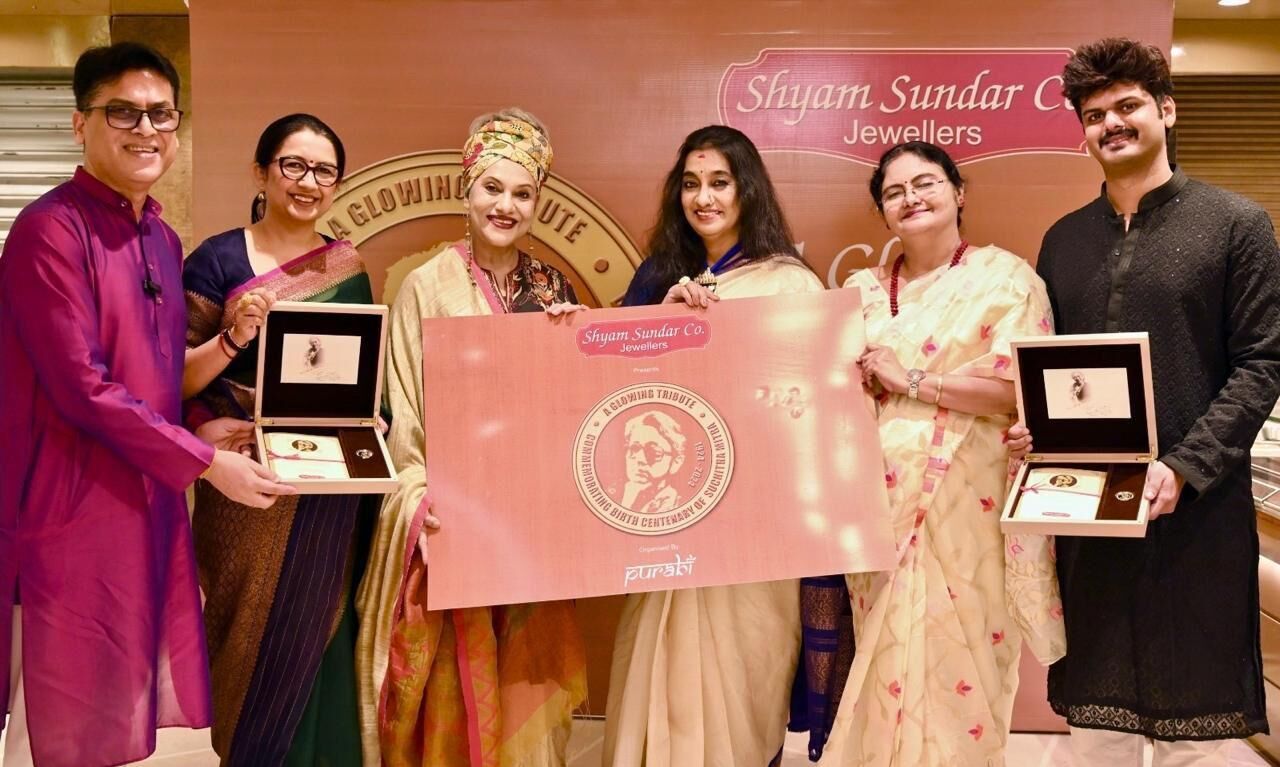 Shyam Sundar Co Jewellers pays a glowing tribute to singer Suchitra Mitra