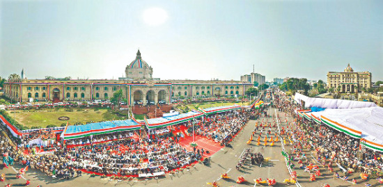 Leaders call for upholding constitutional values as R-Day celebrations held